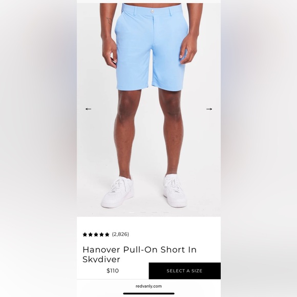 Redvanly | Shorts | Redvanley Hanover Pullon Short In Skydiver 75 Brand ...
